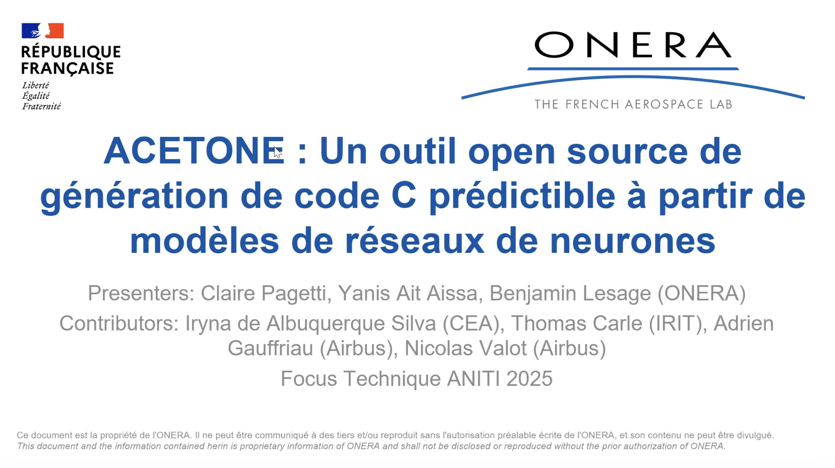 Tech'Session ACETONE : le replay est disponible ! - ANITI